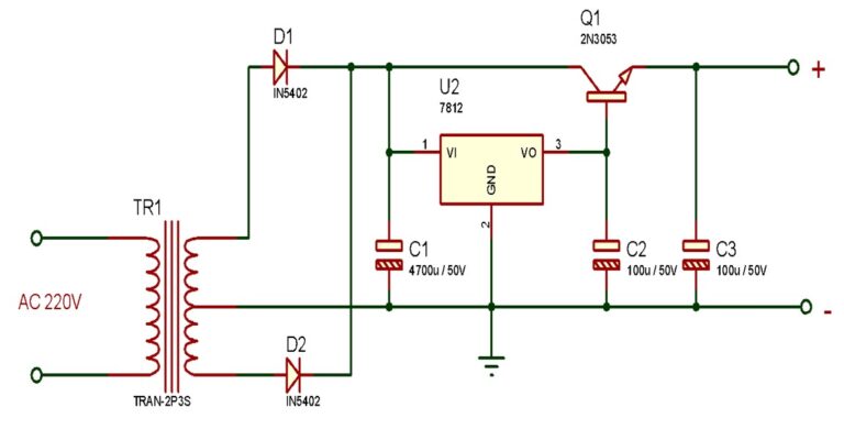 Contoh Rangkaian Power Supply Sederhana dan Penjelasannya