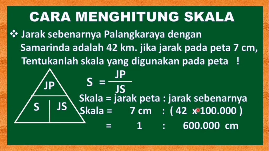 Cara Menghitung Skala Pada Peta, Rumus dan Contoh Soal