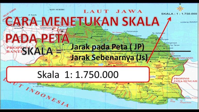 Cara Menghitung Skala Pada Peta, Rumus dan Contoh Soal