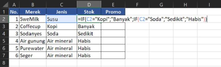 Rumus IF Excel Lengkap dengan Contohnya - Madenginer